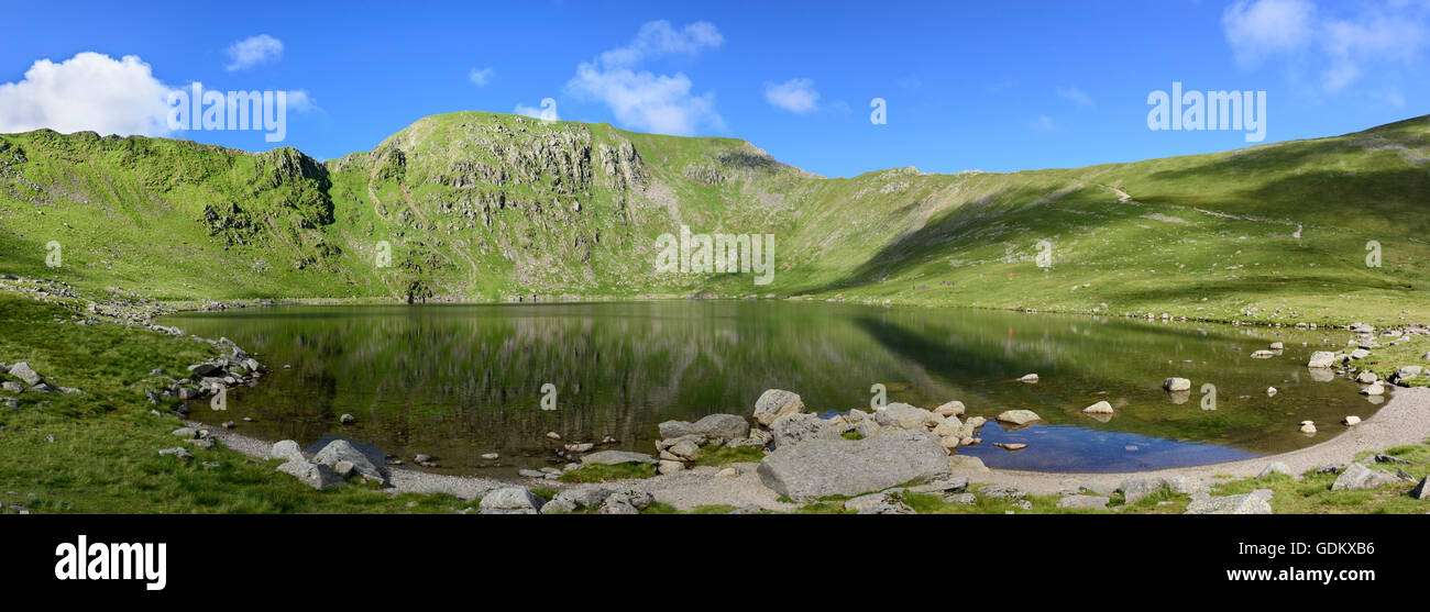 Helvellyn and Red Tarn Stock Photo - Alamy