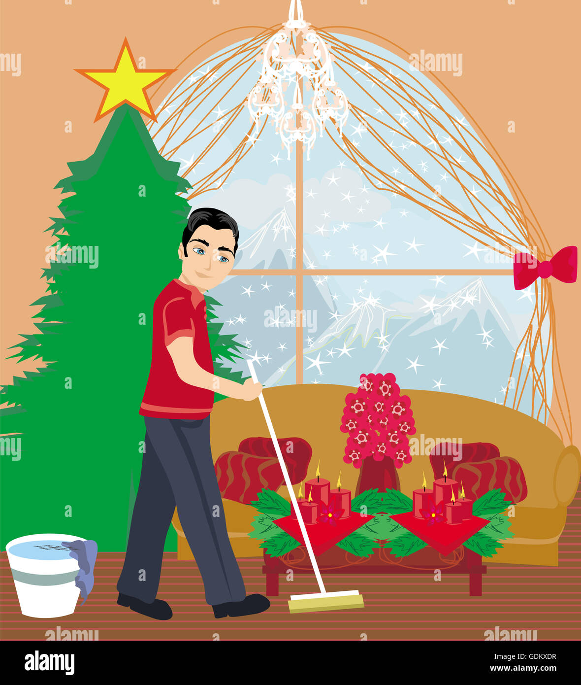 Cleaning before the holiday hi-res stock photography and images - Alamy