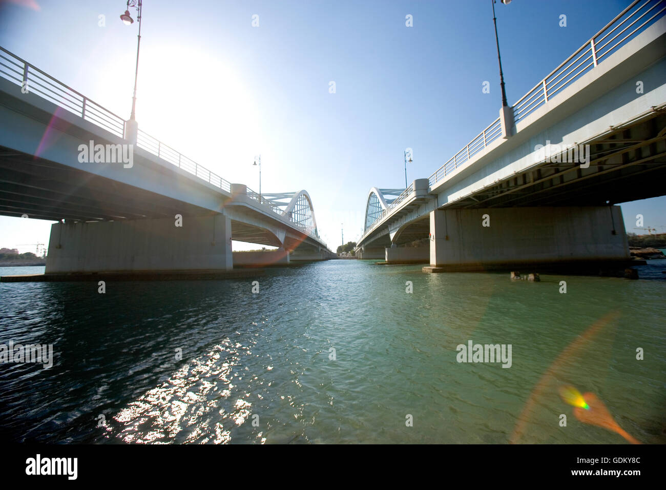 Maqta bridge, Abu Dhabi, UAE Stock Photo - Alamy