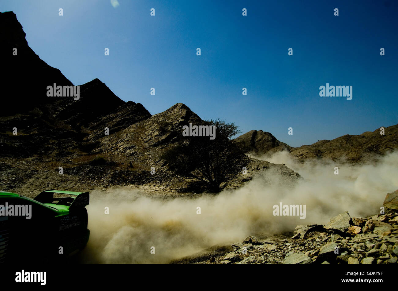 Cars racing at Oman Rally, Muscat, Oman Stock Photo - Alamy