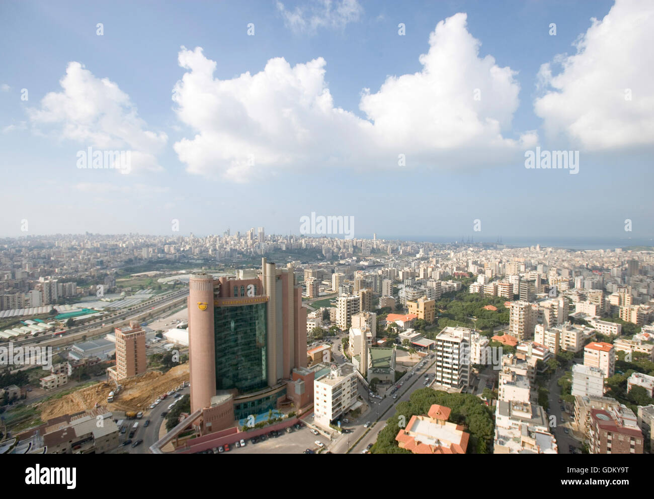 An overhead view of the city, Beirut, Lebanon Stock Photo - Alamy