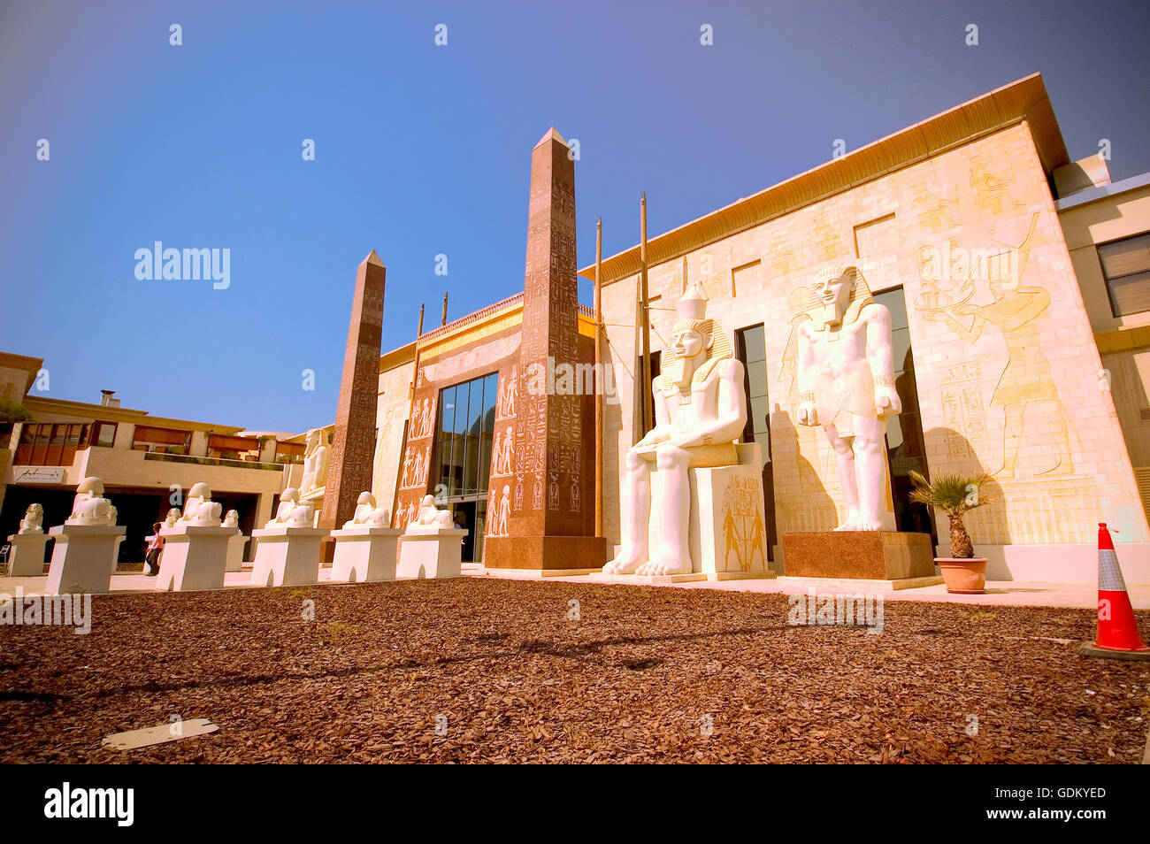 Pyramids at wafi dubai hi-res stock photography and images - Alamy