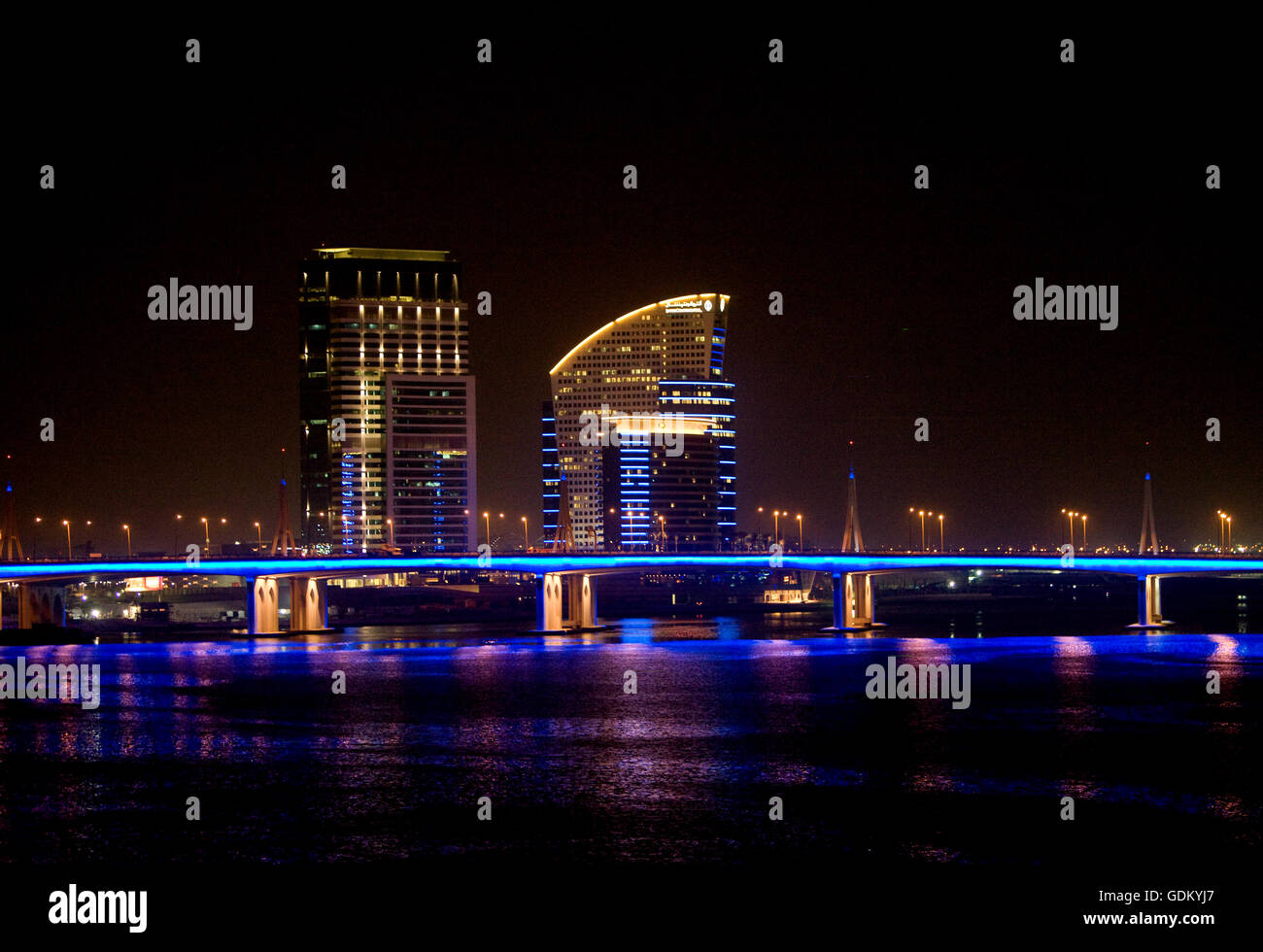 The Business Bay Crossing, Dubai, UAE Stock Photo - Alamy