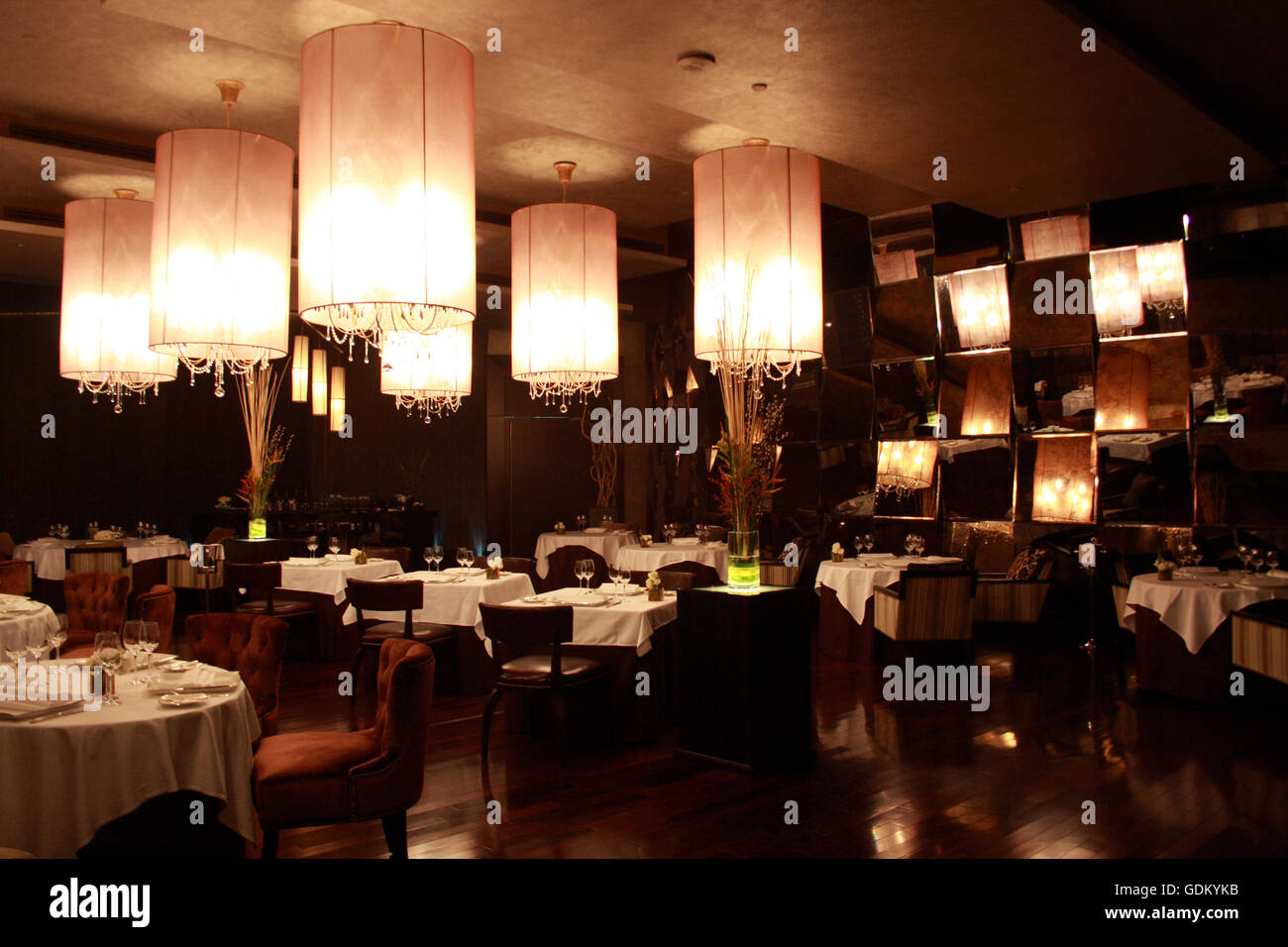 The interiors of Empire restaurant, The Monarch, Dubai, UAE Stock Photo ...