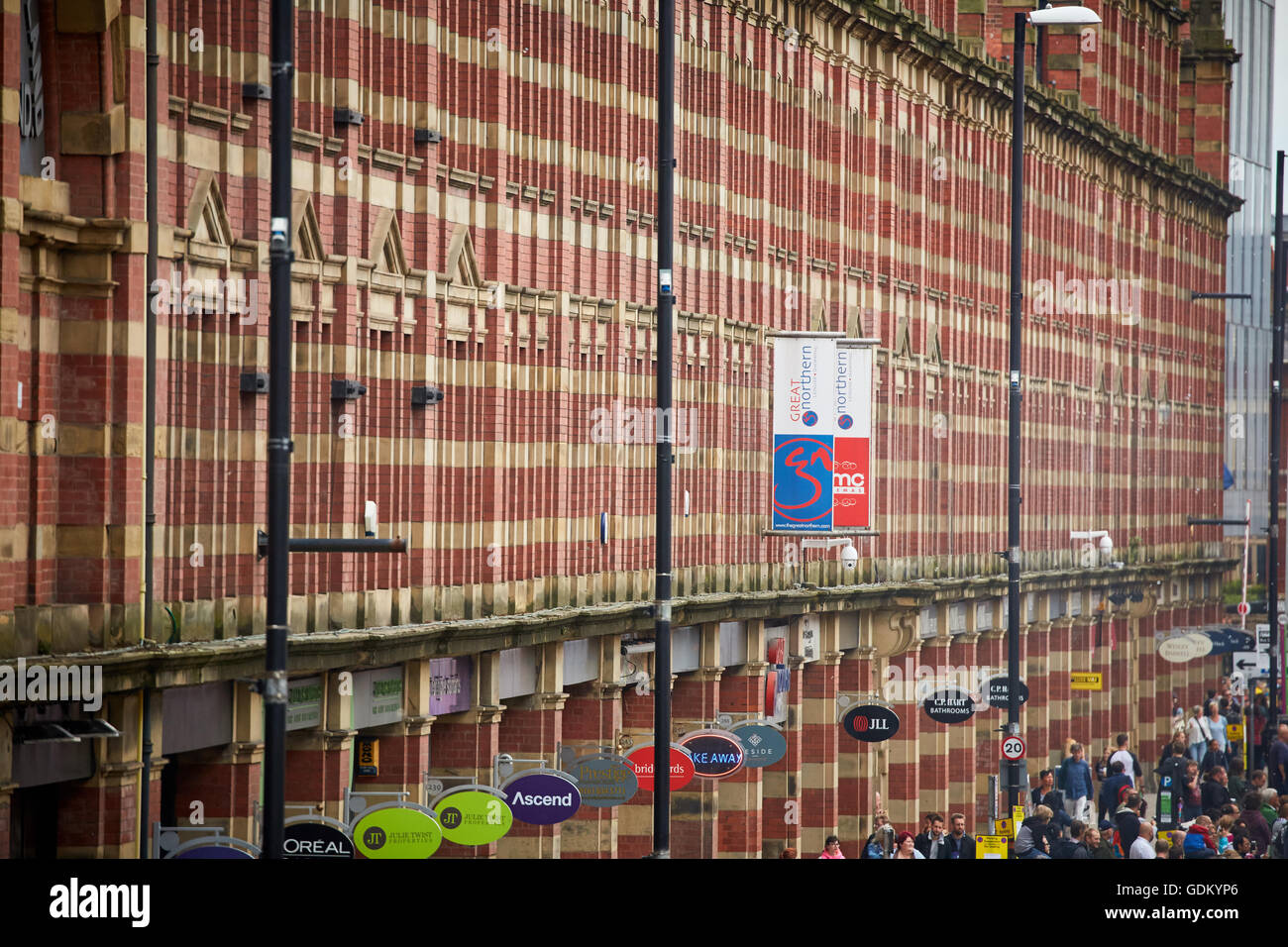 Deansgate manchester street warehouse building Stock Photo - Alamy