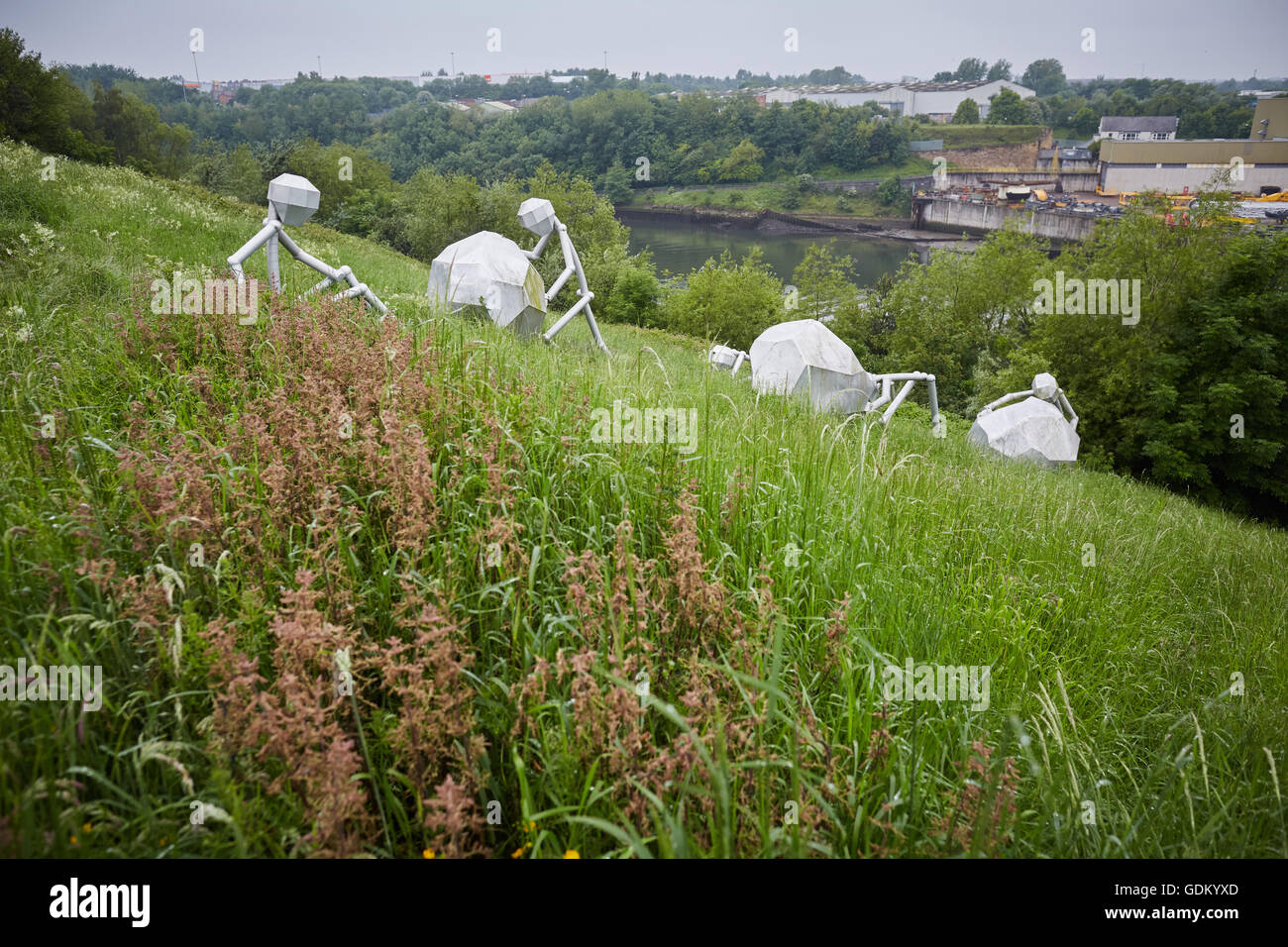 Modern Sculpture near The Stadium of Light Sunderland England ...