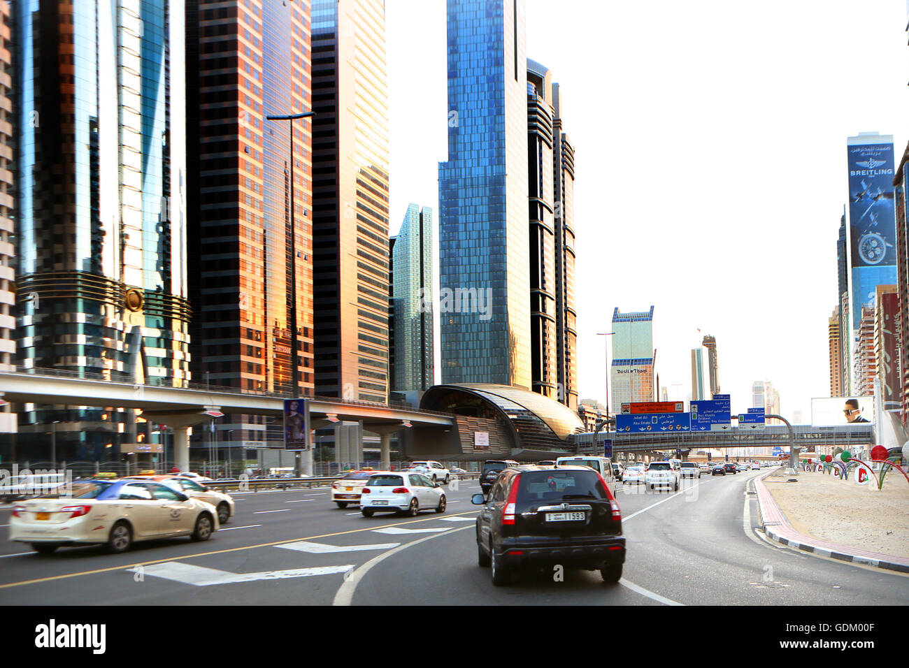 Sheikh Zayed Road, Dubai, UAE Stock Photo - Alamy