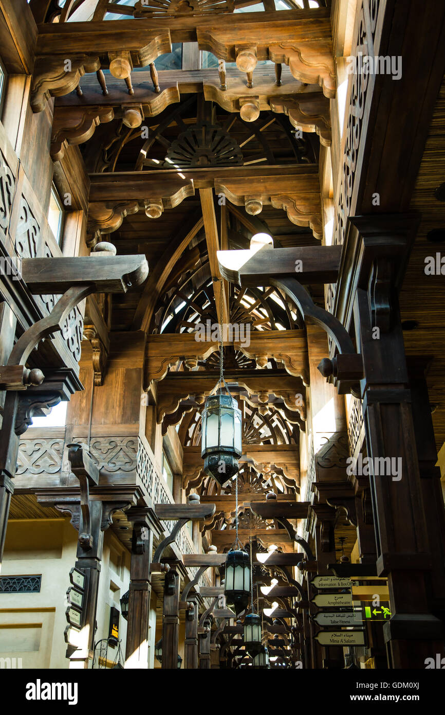 Interior shots of the souk, Madinat Jumeirah, Dubai, UAE Stock Photo ...
