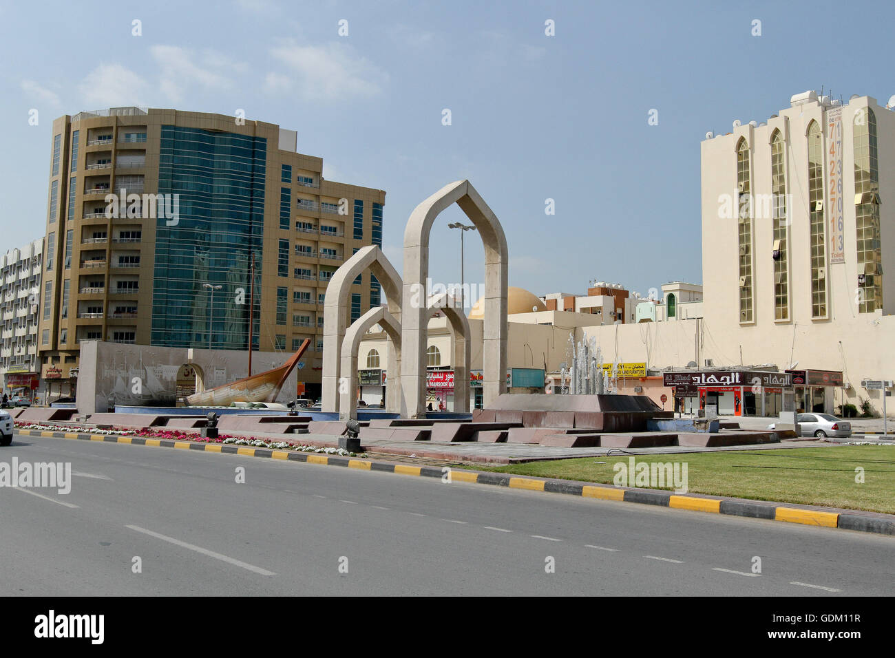 A street in Ajman. Ajman, UAE Stock Photo - Alamy