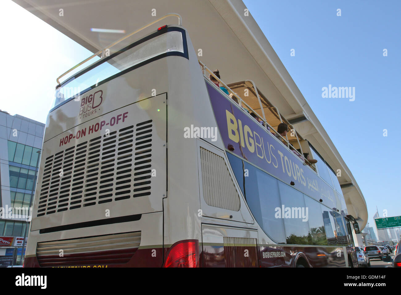 Big Bus Tour in Dubai, UAE Stock Photo - Alamy