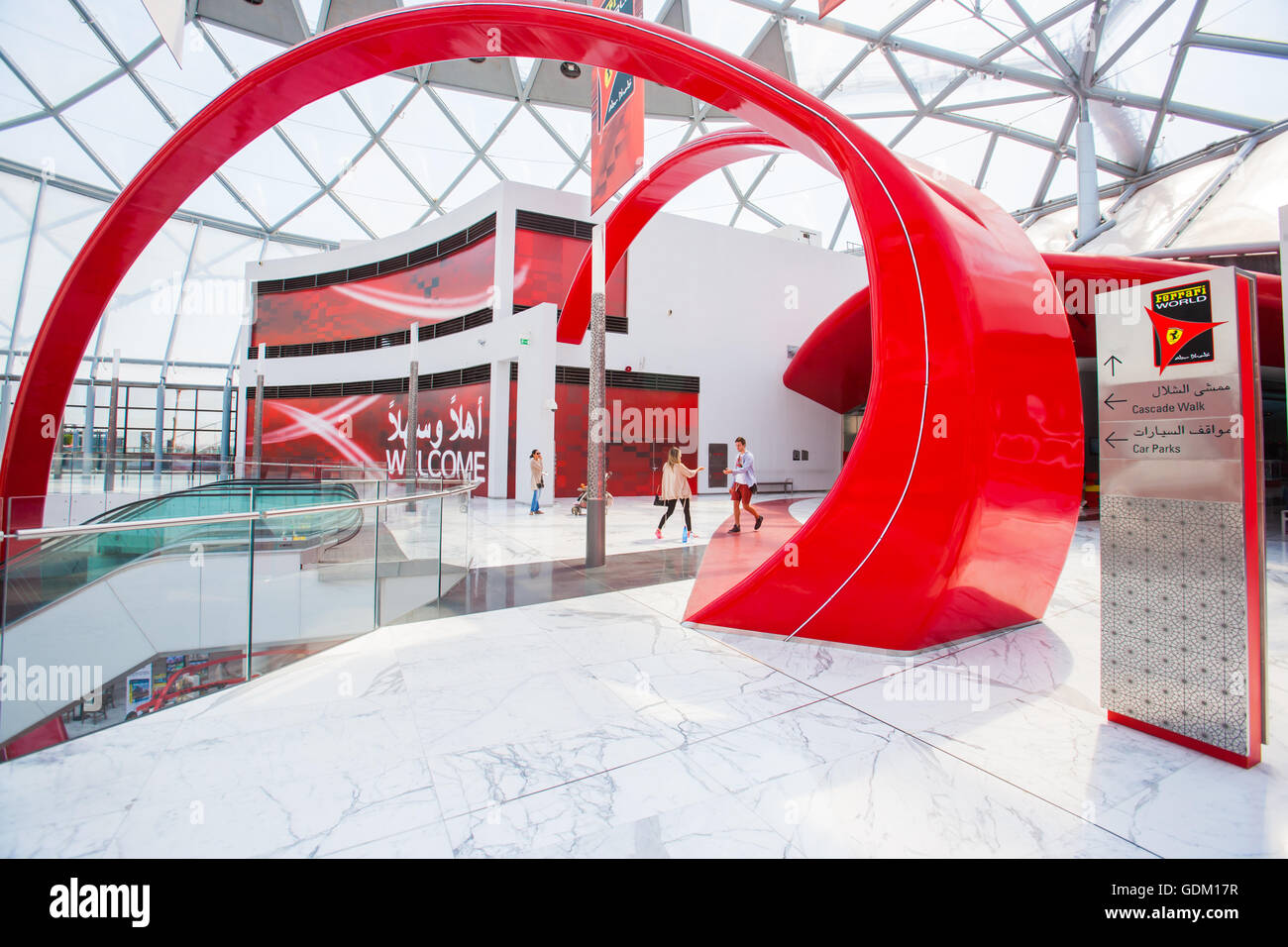 Ferrari World, Abu Dhabi, UAE Stock Photo - Alamy