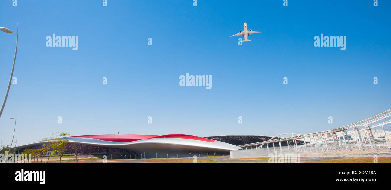 Ferrari world abu dhabi exterior hi-res stock photography and images ...