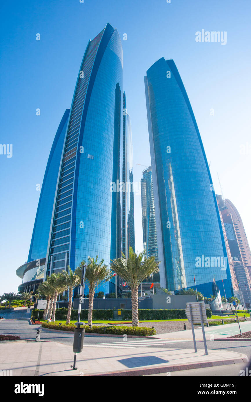 Jumeirah Etihad Towers, Abu Dhabi, UAE Stock Photo - Alamy