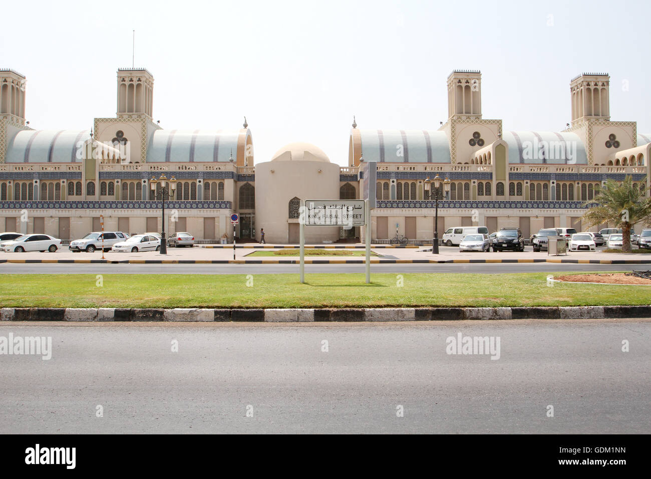 The Sharjah Gold Souq from King Faisal Street, Sharjah, UAE Stock Photo ...