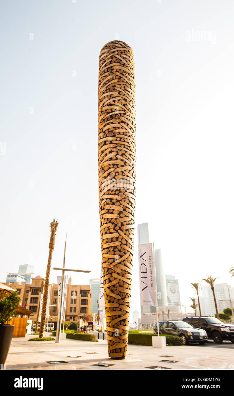 A sculpture in downtown Dubai, Dubai, UAE Stock Photo - Alamy