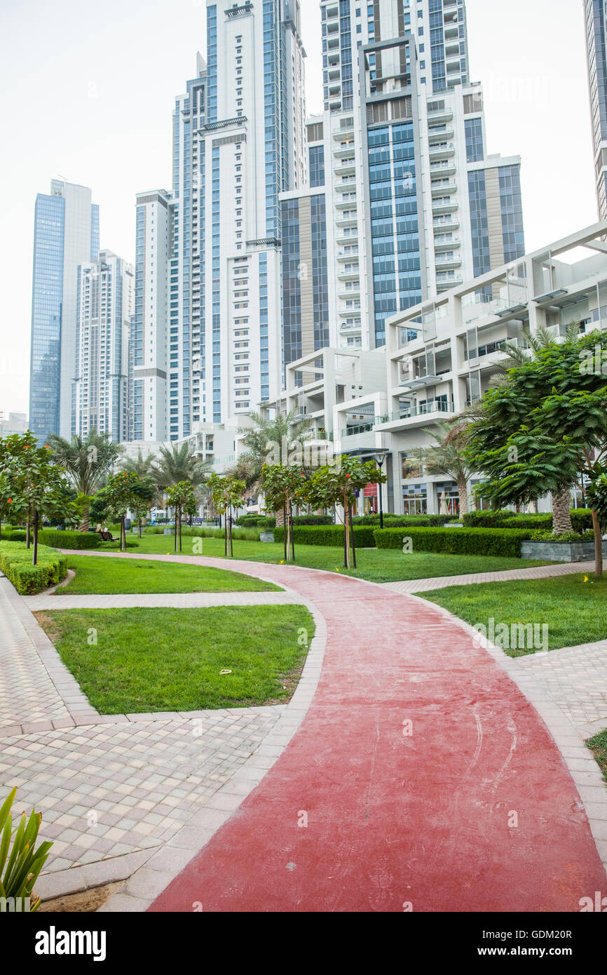 Business Bay Park, Running Track, Outdoors, Buildings, Dubai, United ...