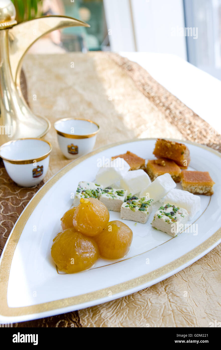 Arabic sweets, Dubai UAE Stock Photo - Alamy
