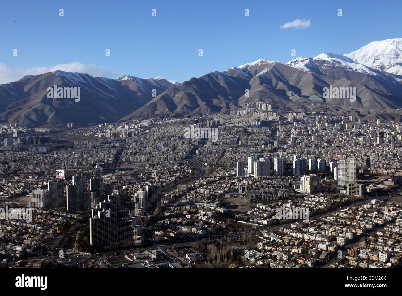 Tehran view from the milad tower. Tehran, Iran Stock Photo - Alamy