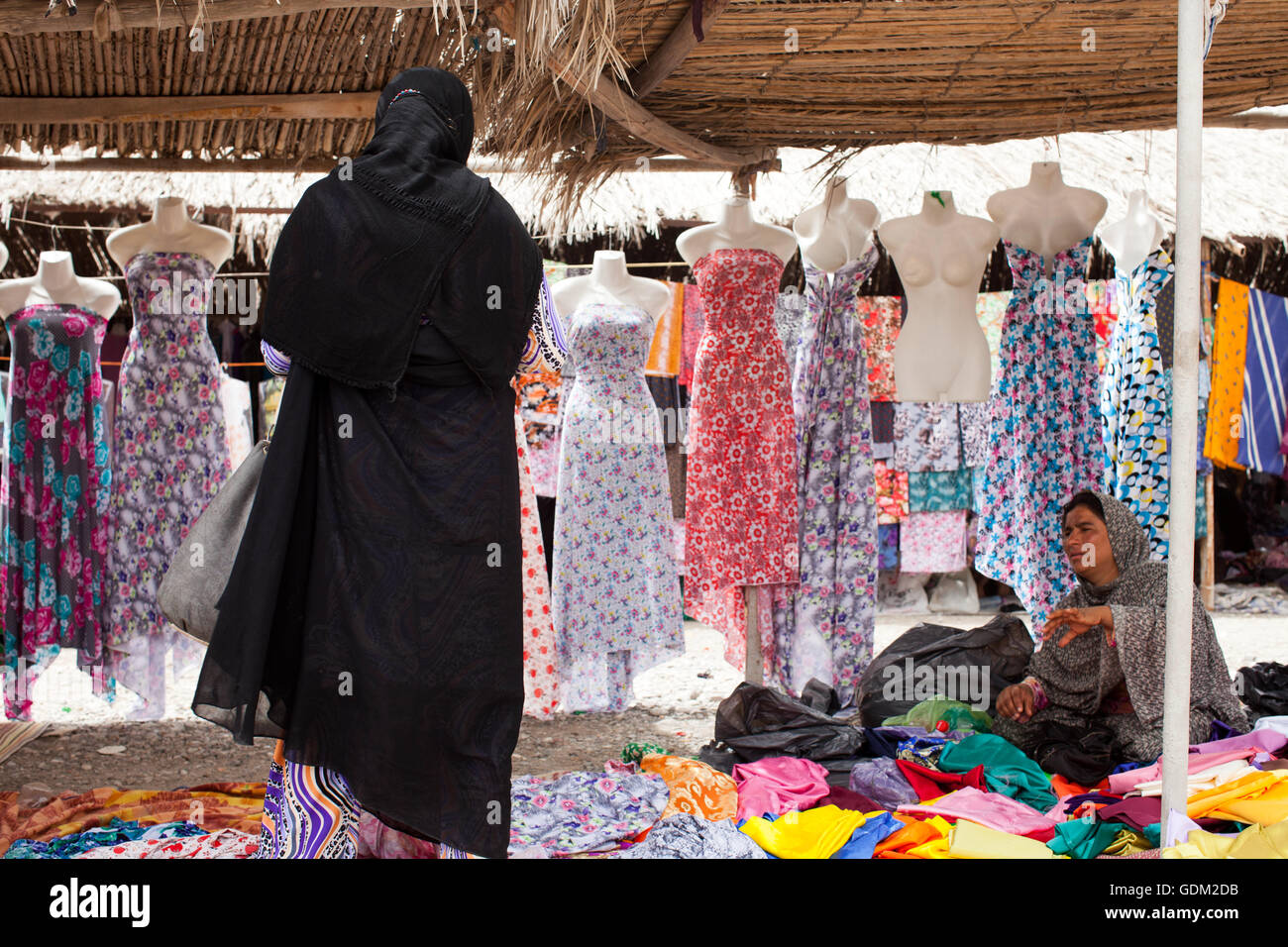 Minab market, an old traditional market for selling handmade goods. The ...