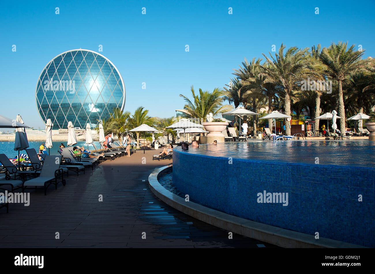 The Aldar headquarters building in Abu Dhabi Stock Photo - Alamy
