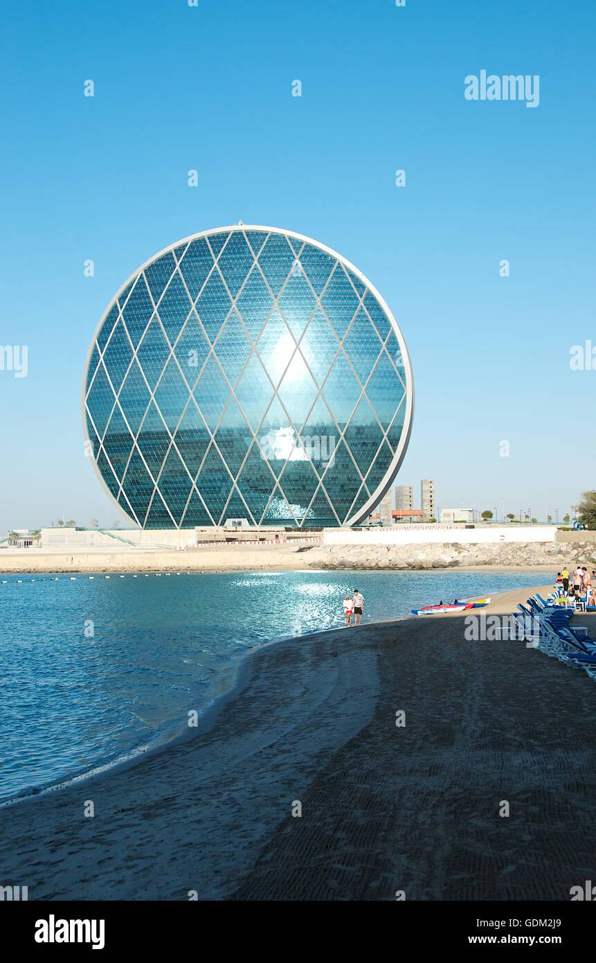 The Aldar headquarters building in Abu Dhabi Stock Photo - Alamy