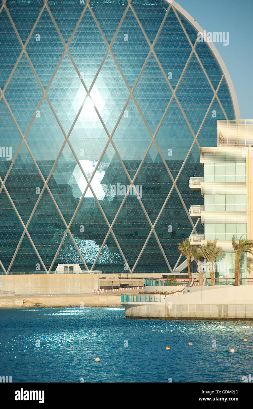 The Aldar headquarters building in Abu Dhabi Stock Photo - Alamy