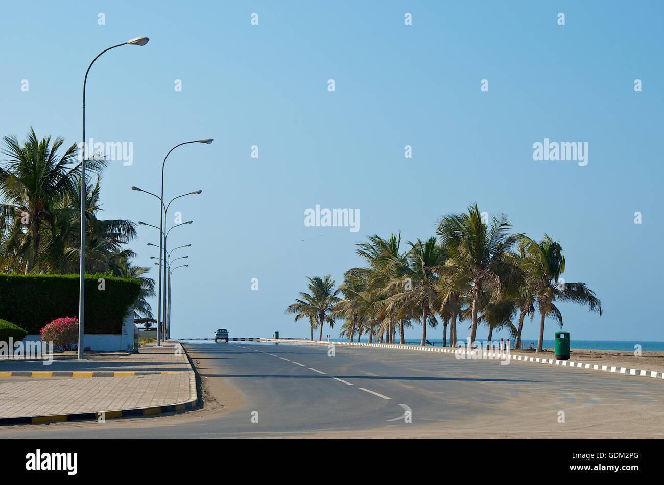 The corniche road in Sohar, Oman Stock Photo - Alamy
