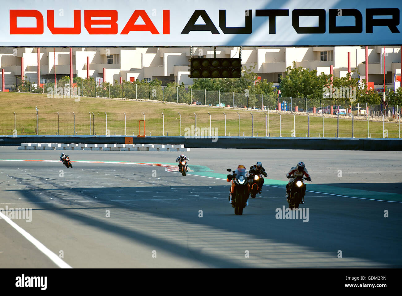 Dubai Autodrome track with motorcycles racing Stock Photo - Alamy