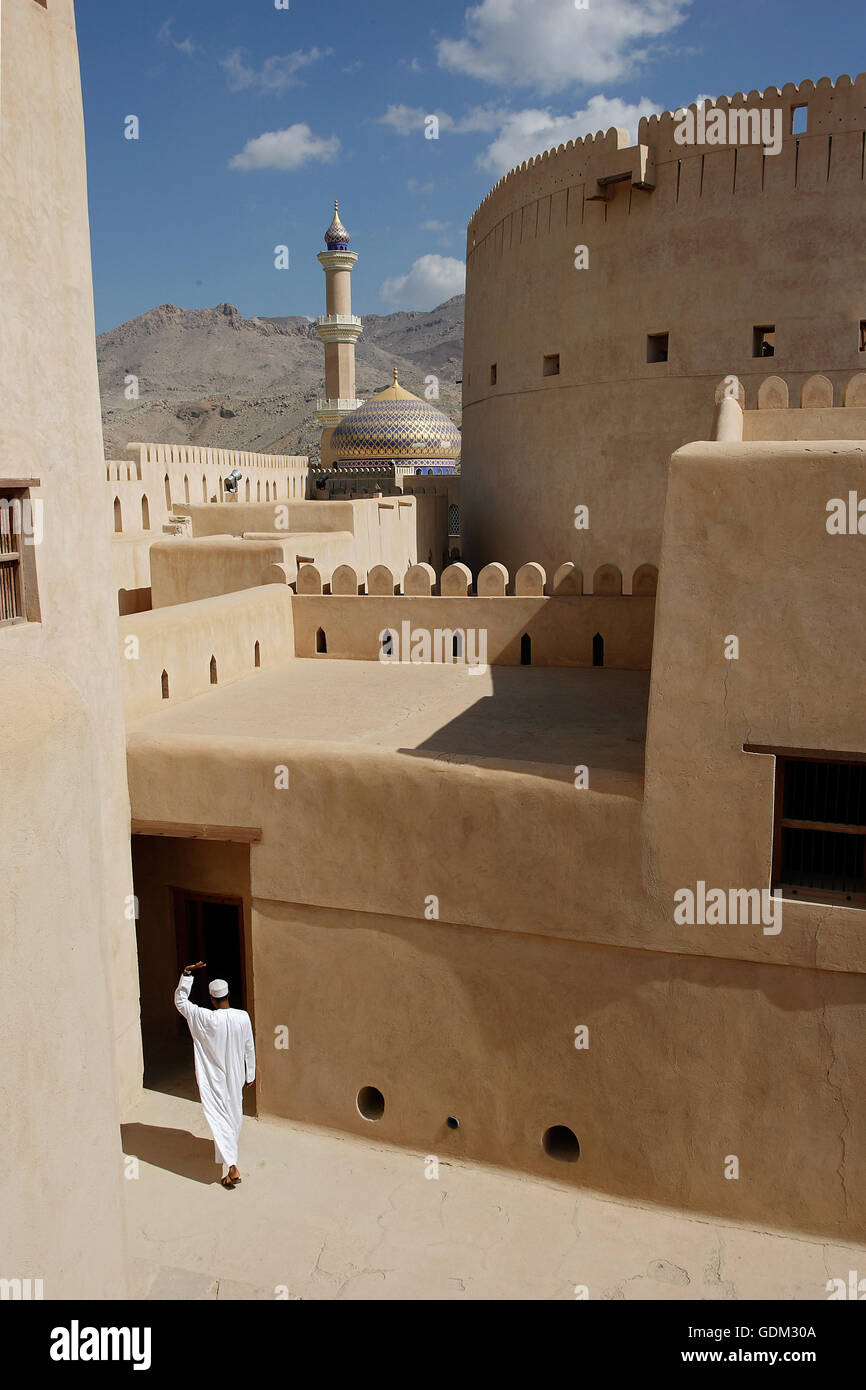 View of a man walking in Muscat, Oman Stock Photo - Alamy