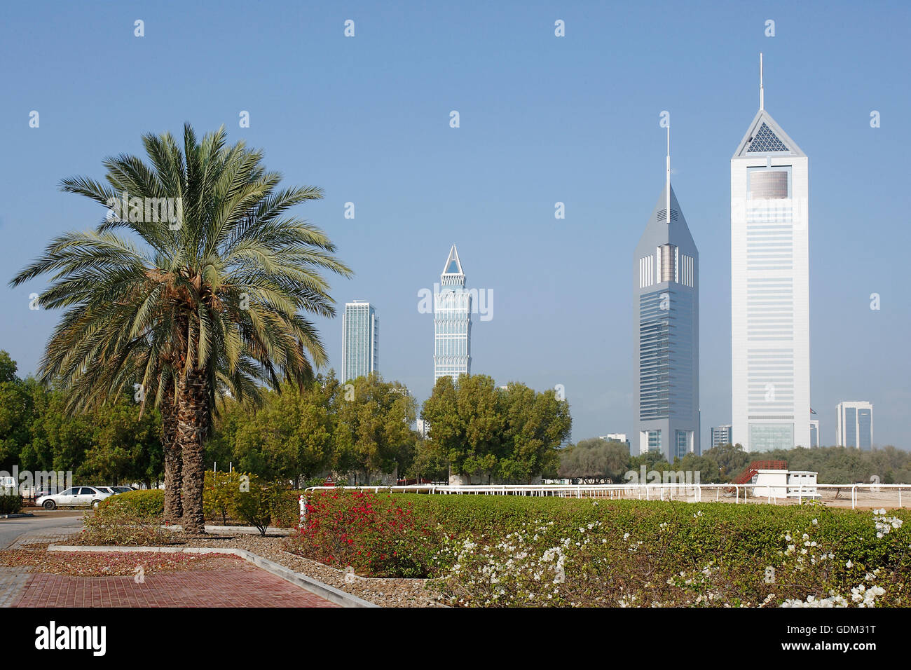 The towers of Sheikh Zayed Road in 2005, Dubai, UAE Stock Photo - Alamy