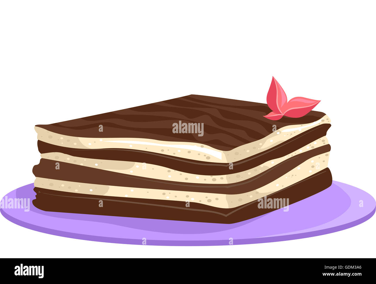 Tiramisu clip art Cut Out Stock Images & Pictures - Alamy