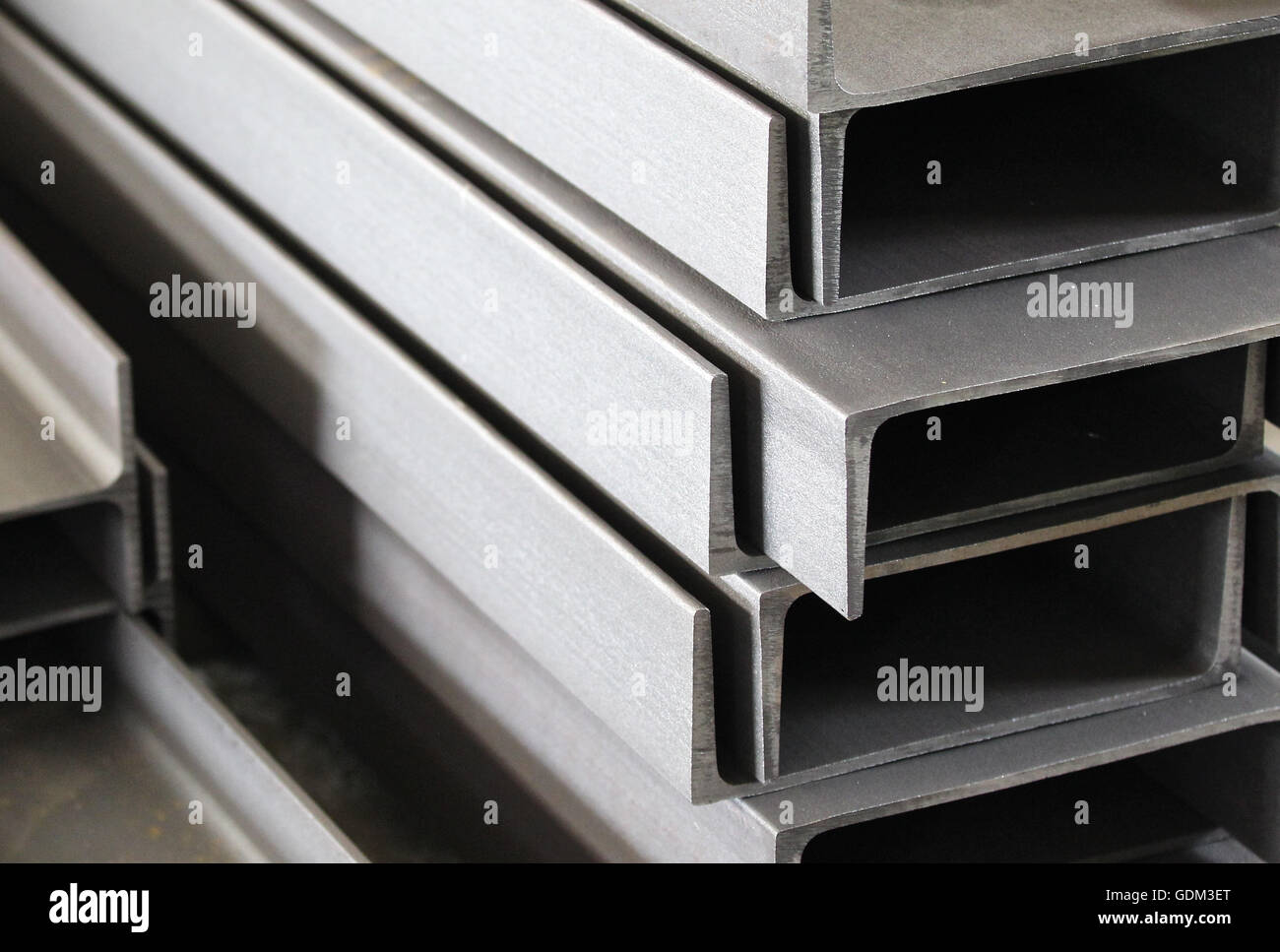 metal profile channel for use in structures, warehouse Stock Photo - Alamy