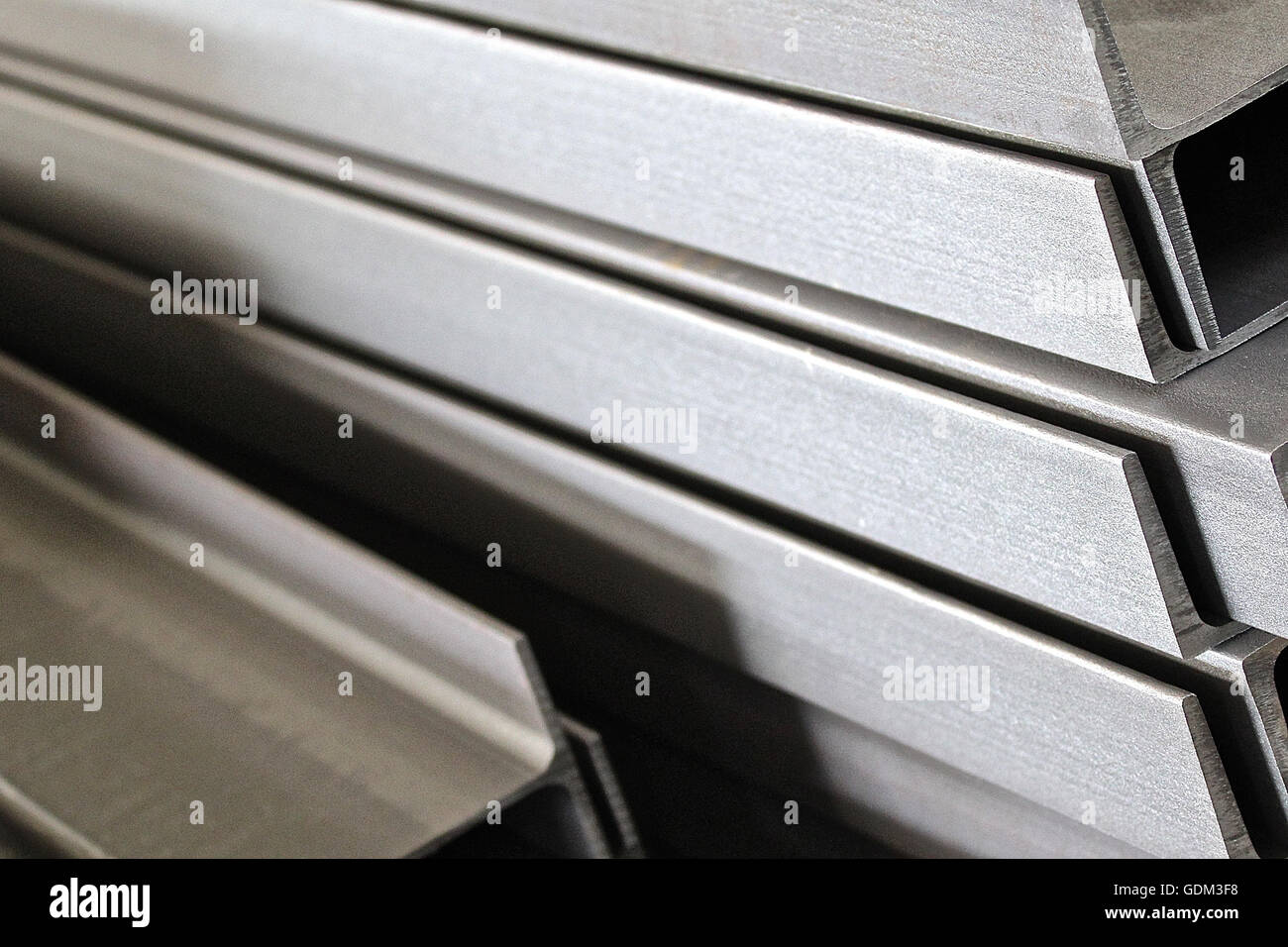 metal profile channel for use in structures, warehouse Stock Photo - Alamy