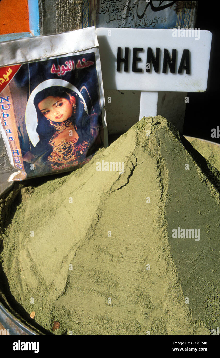 Henna being sold in a stall, Dubai, United Arab Emirates Stock Photo ...