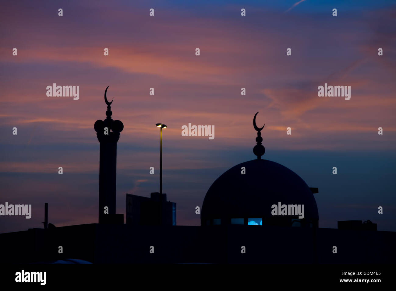 Mosque during sunset Stock Photo - Alamy