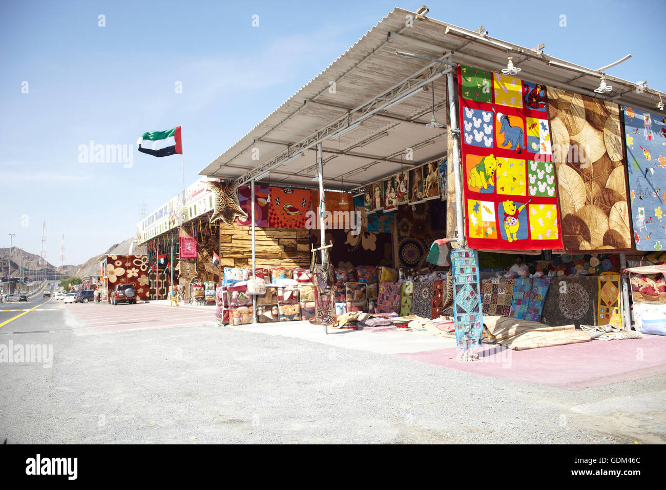 Marketplace going towards Fujairah, UAE Stock Photo - Alamy