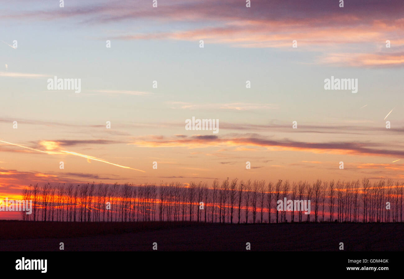 Night sky contrails hi-res stock photography and images - Alamy