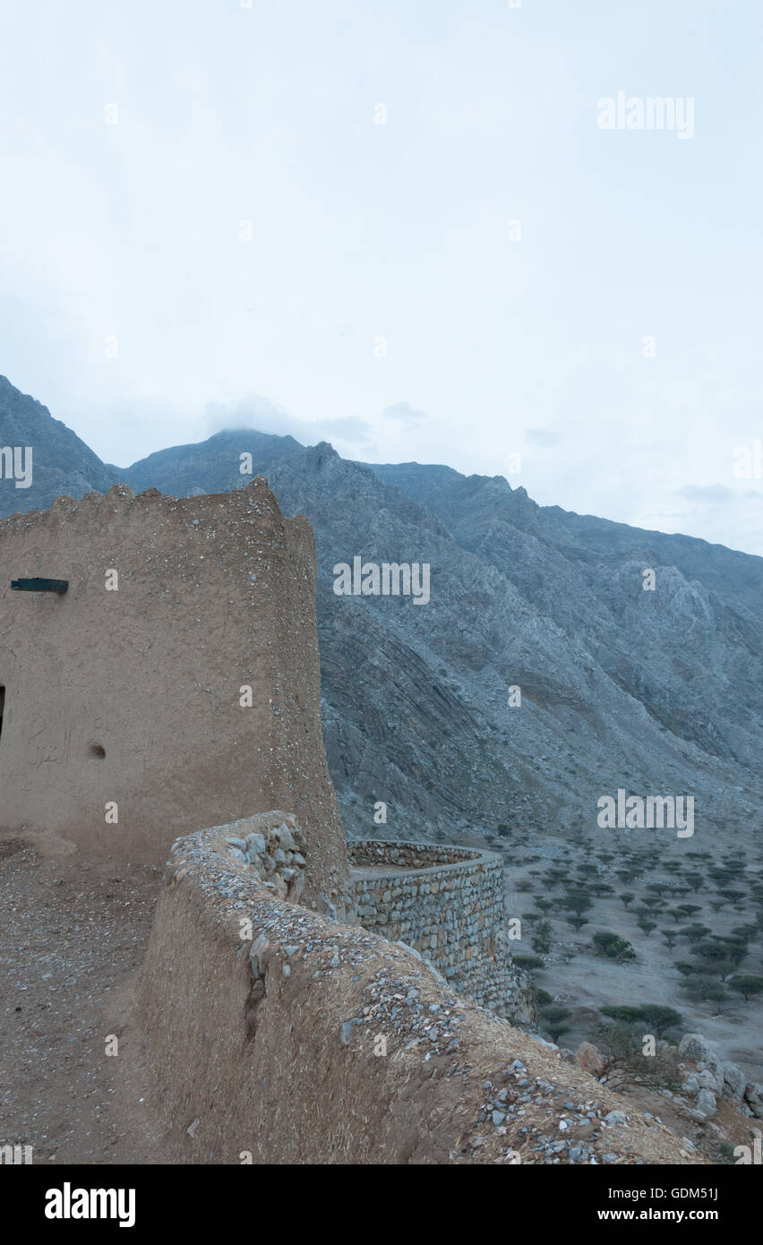 Old mud castle in Ras Al Khaimah, UAE Stock Photo - Alamy