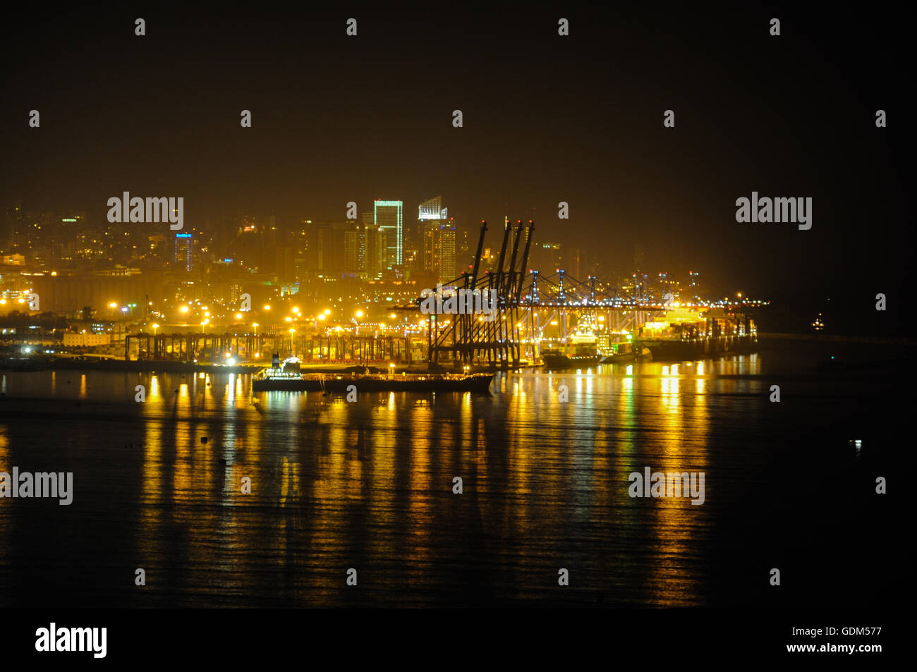 Night cityscape of Downtown Beirut, Lebanon Stock Photo - Alamy