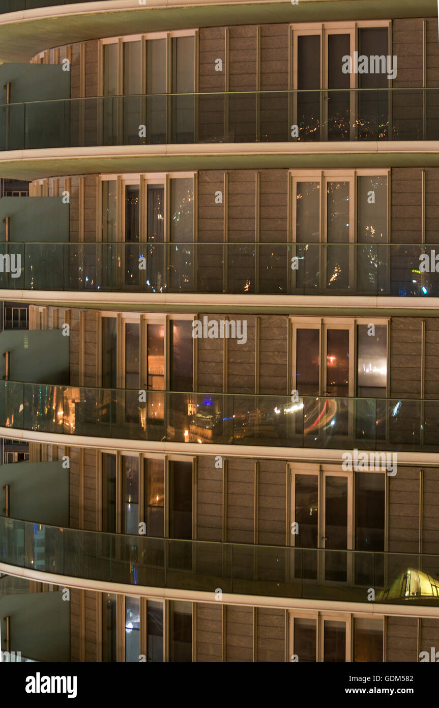 Beirut high rise buildings at night Stock Photo - Alamy