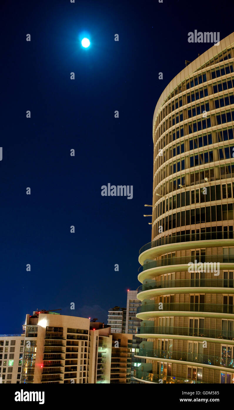 Beirut high rise buildings at night Stock Photo - Alamy