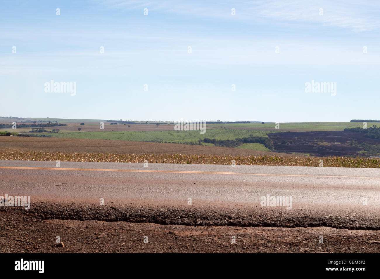 Astorga, Brazil. 17th July, 2016. The road of PR-454 highway crossing ...