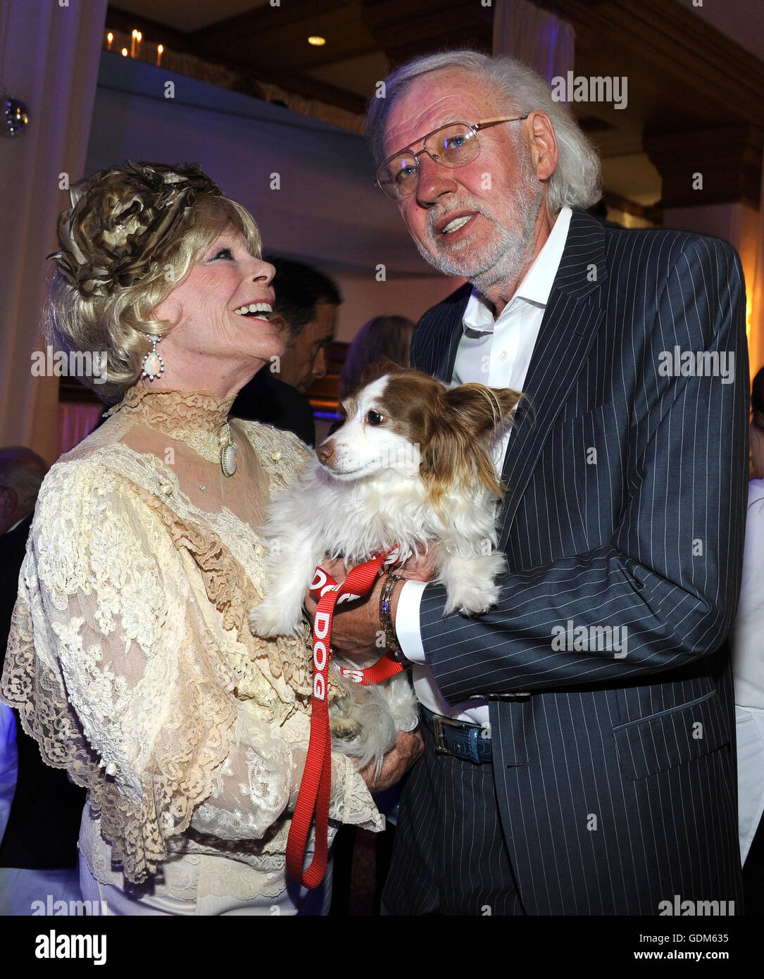 Bad Griesbach, Germany. 16th July, 2016. Actress Elke Sommer with dog ...