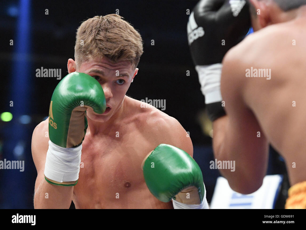 Berlin, Germany. 16th July, 2016. British boxer Charlie Edwards (L) in ...