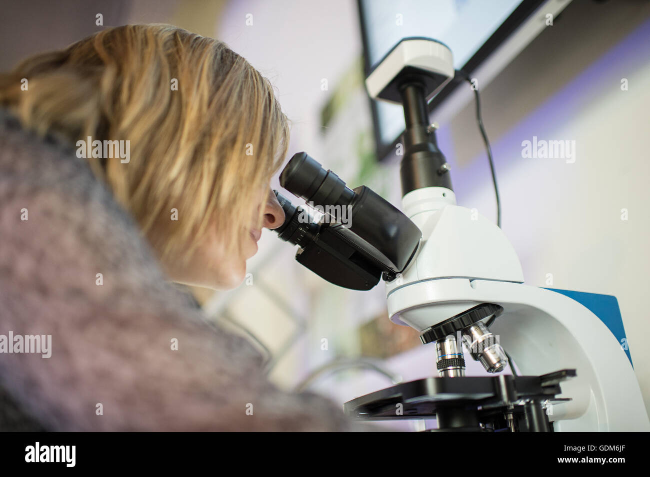 Berlin, Germany. 18th July, 2016. Marcella Langer, Biologist from the ...