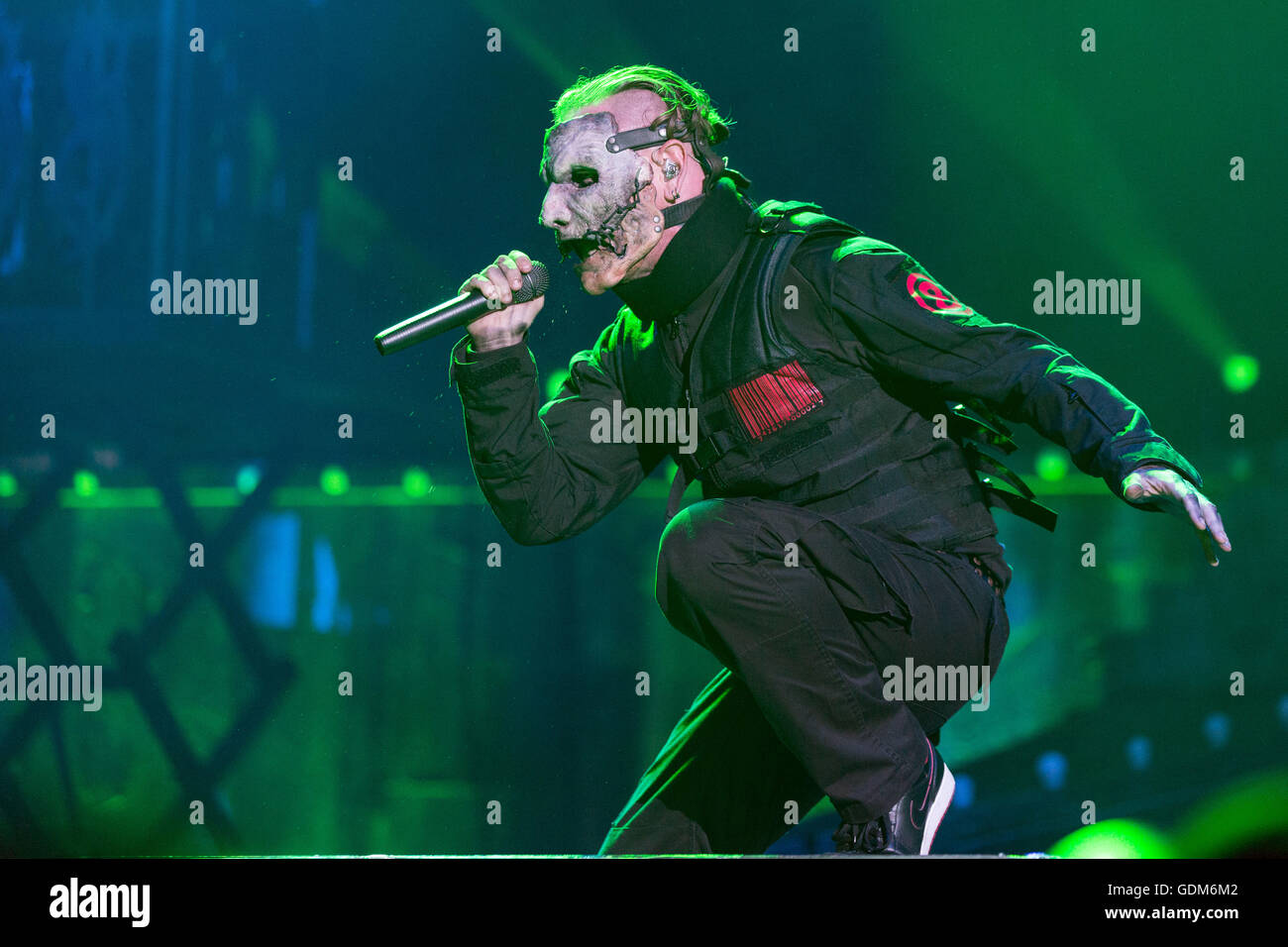 Chicago, Illinois, USA. 17th July, 2016. COREY TAYLOR of Slipknot ...