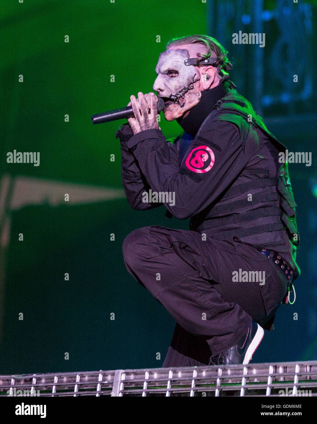 Chicago, Illinois, USA. 17th July, 2016. COREY TAYLOR of Slipknot ...