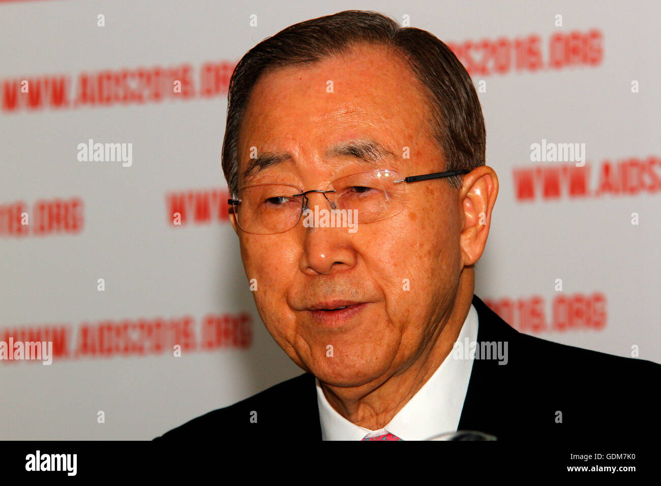 Secretary general of the un ban ki moon united nations hi-res stock ...