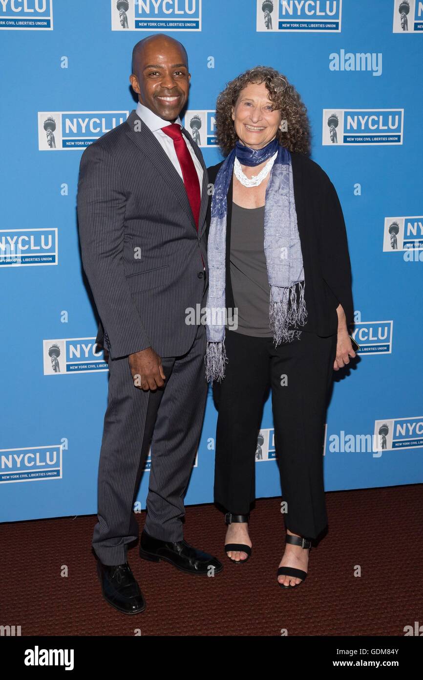 New York, NY, USA. 18th July, 2016. Alphonso David, Donna Lieberman at ...