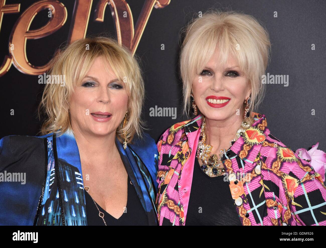 New York, NY, USA. 18th July, 2016. Jennifer Saunders, Joanna Lumley at ...